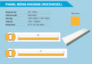 Suntech panel bông khoáng (rockwool)